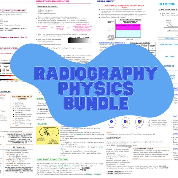 Radiography Notes - Etsy