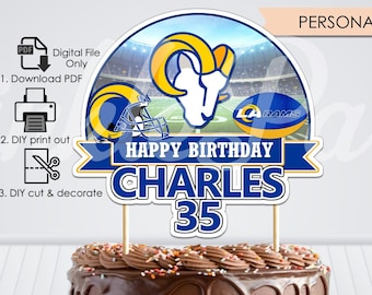 La Rams Cake Topper | Etsy