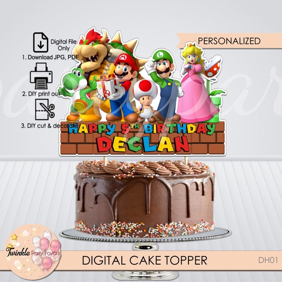 Video Game Cake Topper Online Game Cake Topper Digital File - Etsy