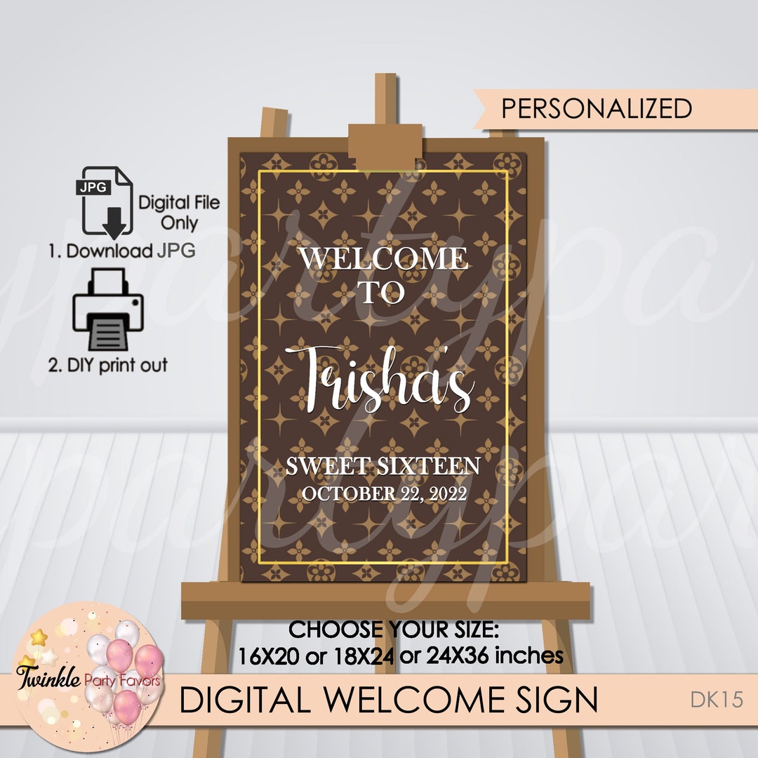Designer Welcome Sign, Digital File Only - Etsy