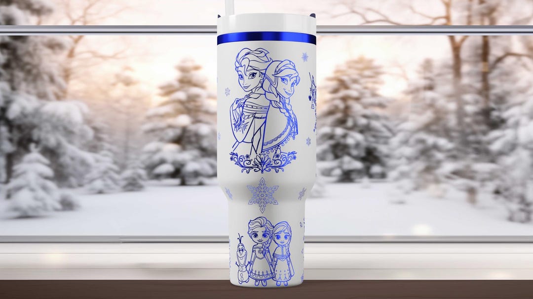 Princess - Laser Engraving Design - 40oz Tumbler Wrap - Digital File ...
