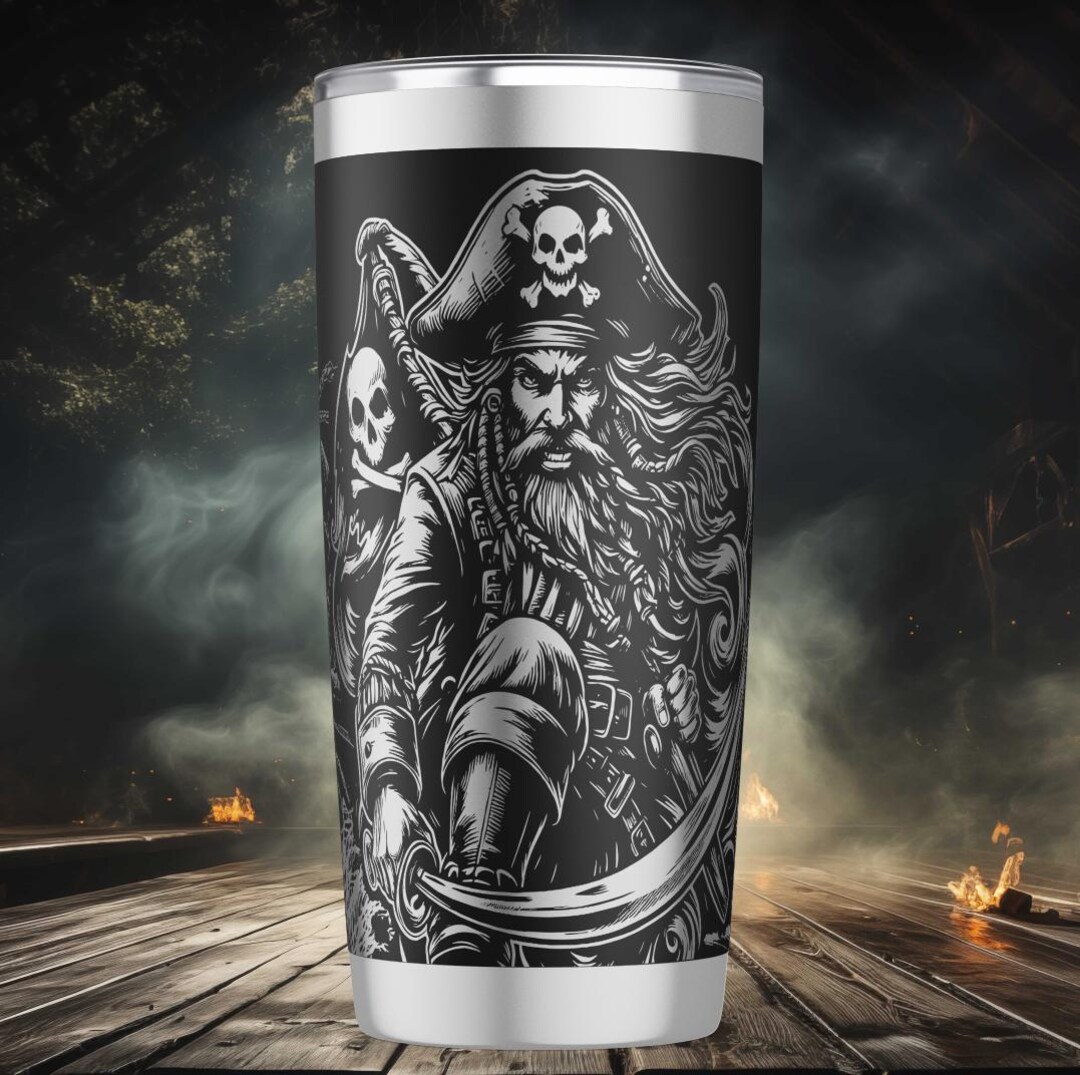 Pirate - 20oz Cup - Laser Engraving Design - Digital File SVG - Etsy
