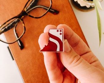 Washington Dc Flag Pin - Etsy