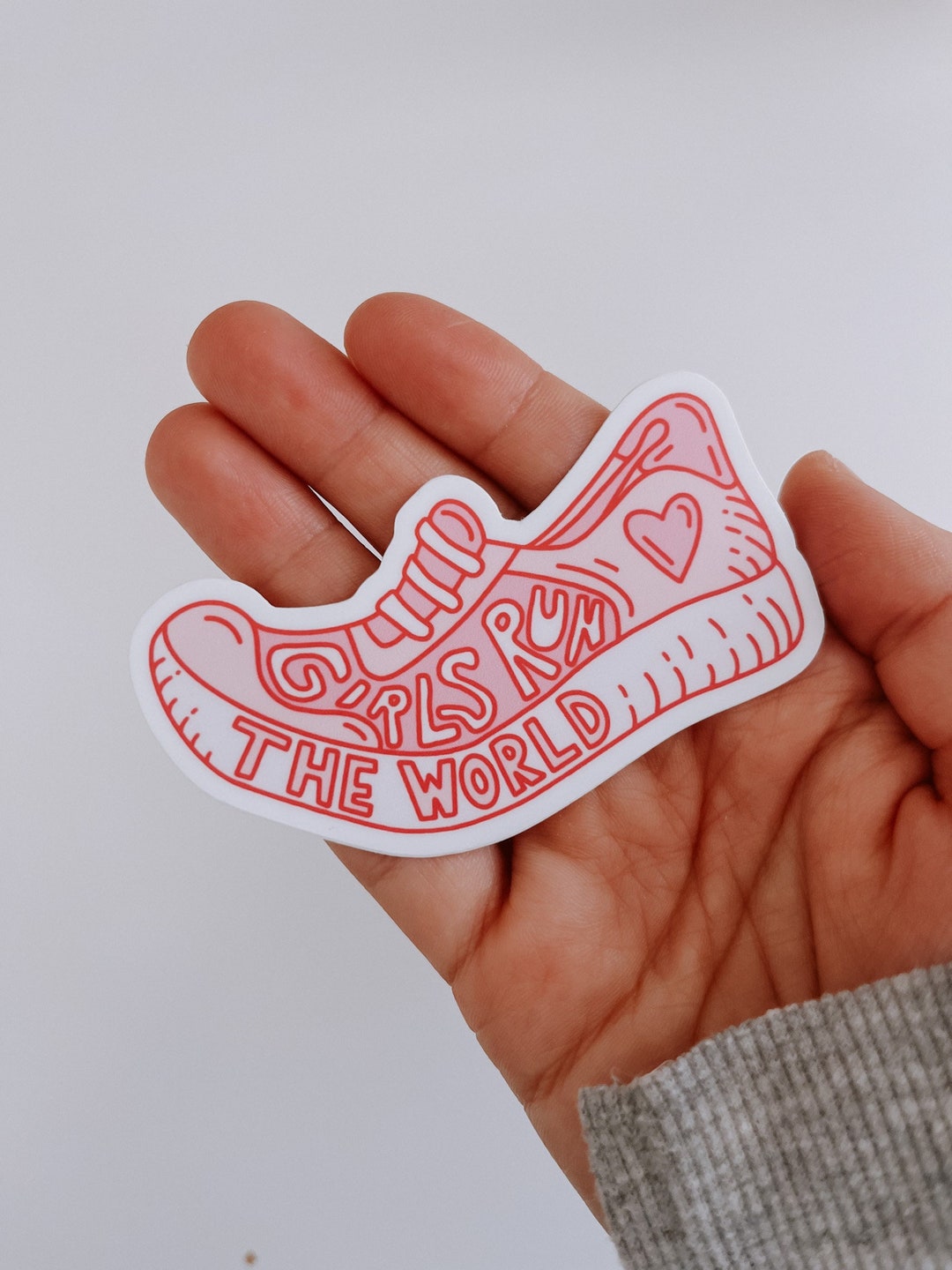 Girls Run the World Sticker | Girls Running Club Gift | Gift for ...