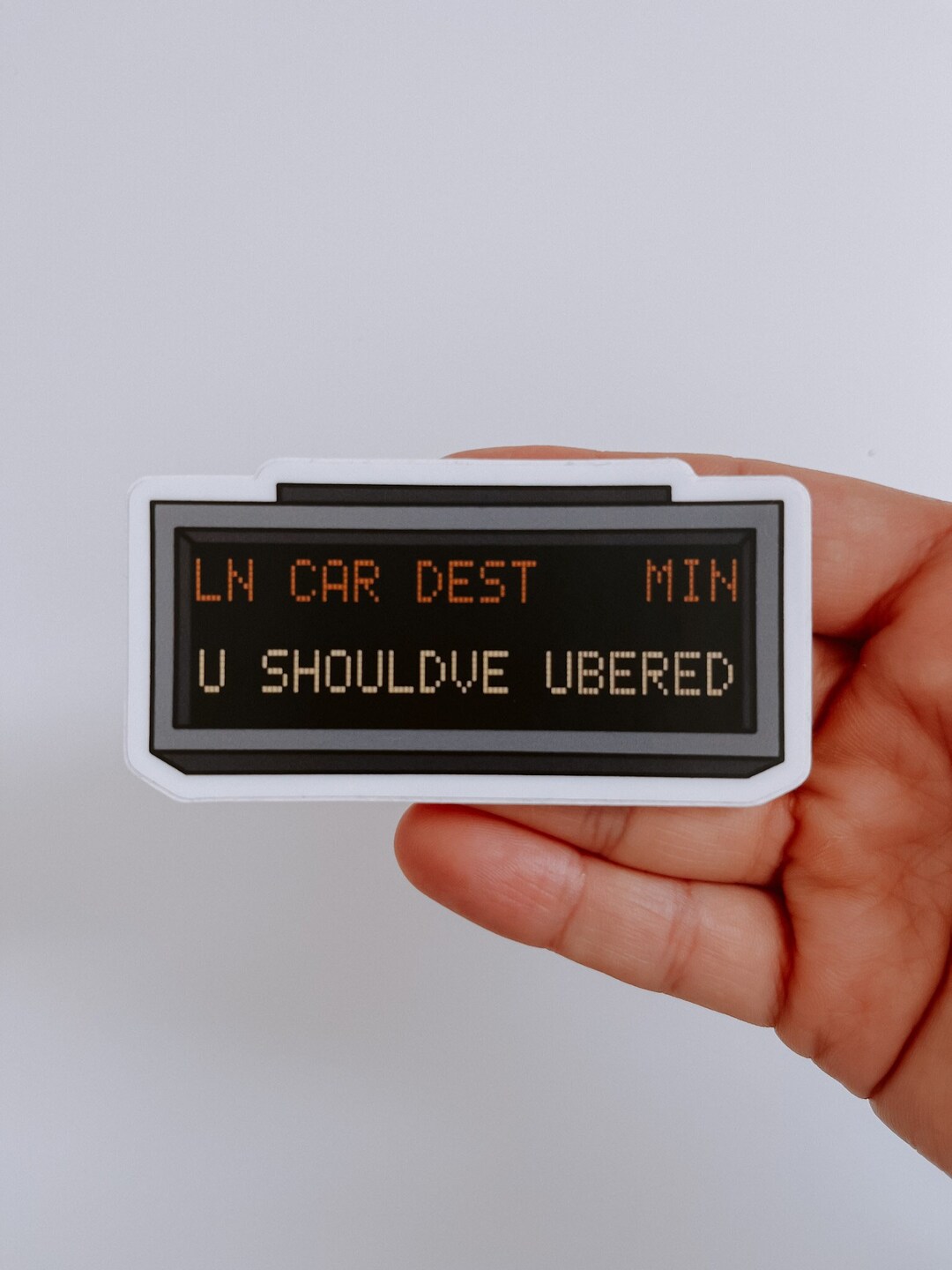 Funny 'U Shouldve Ubered' DC Metro Sticker | Laptop, Water Bottle - Etsy