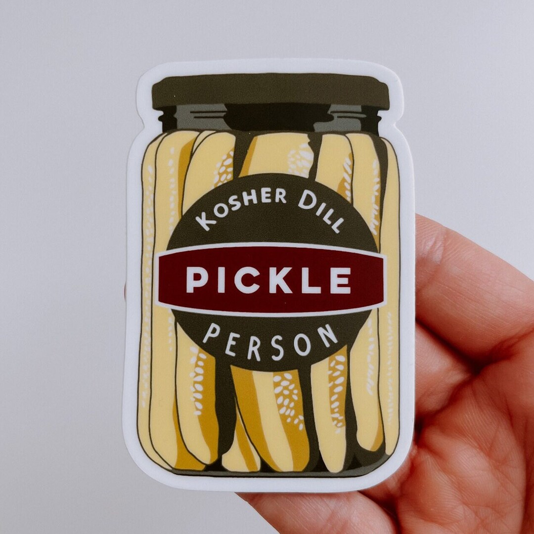 Pickle Person Sticker | Dill Pickle Sticker | Pickle Lover Sticker ...