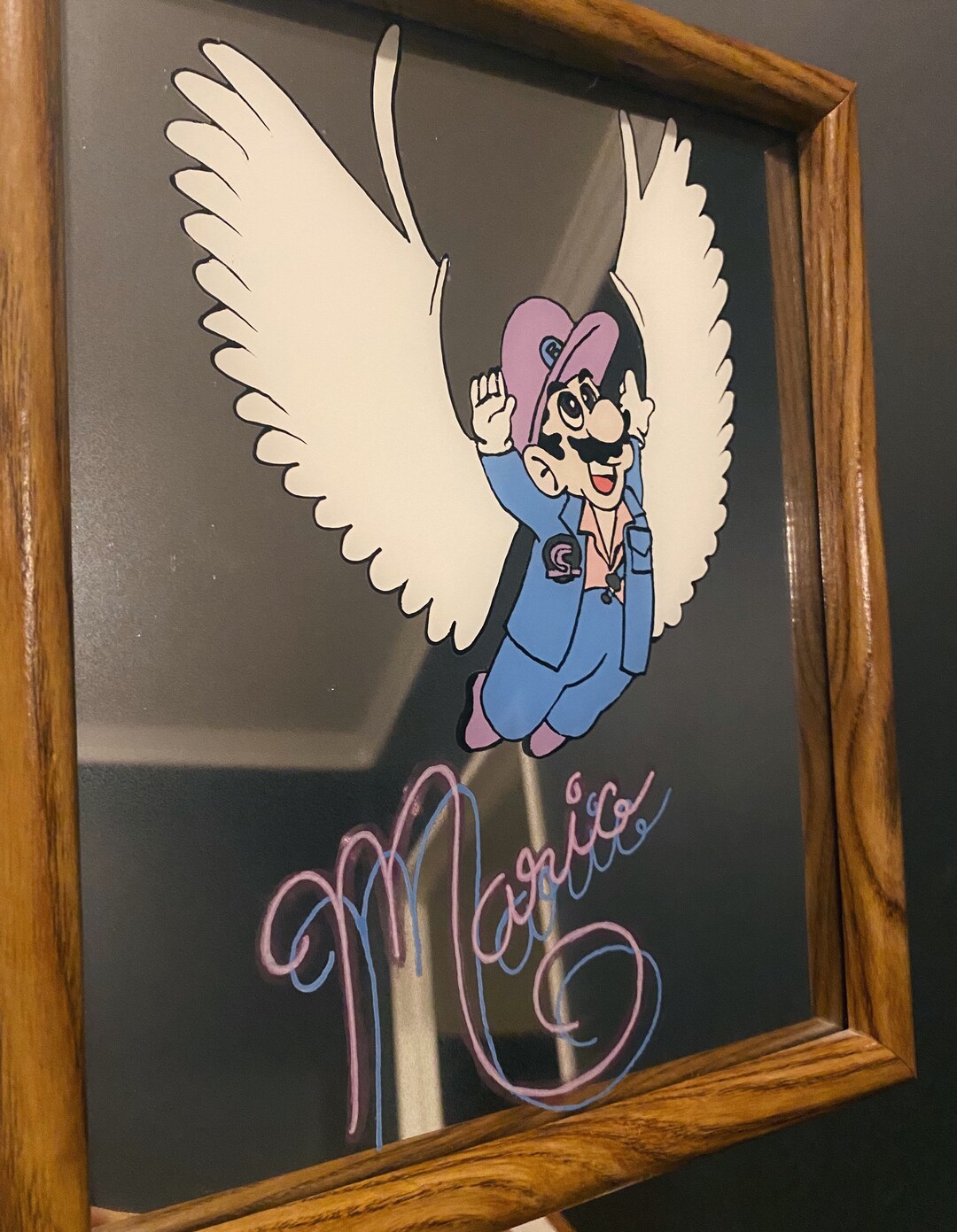 Brazilio (made-to-order) - Super Mario Brazil Mirror Sign - Etsy