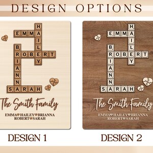Personalized Family Puzzle Sign for Family Gift, Custom Family Name ...