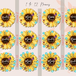 Personalized Grandmas Garden Flower Gift for Housewarming Gifts, Custom ...