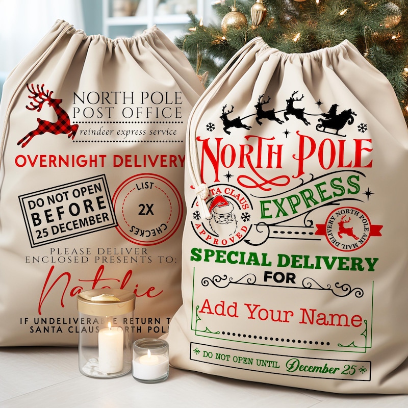 Dog Personalized Santa Sack - Etsy