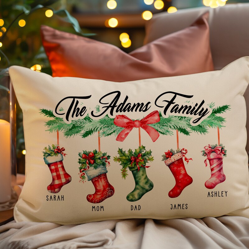 Personalized Christmas Pillows - Etsy