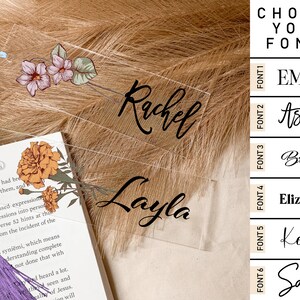 Personalized Bookmark for Book Lover Gifts for Wedding Gift, Custom ...