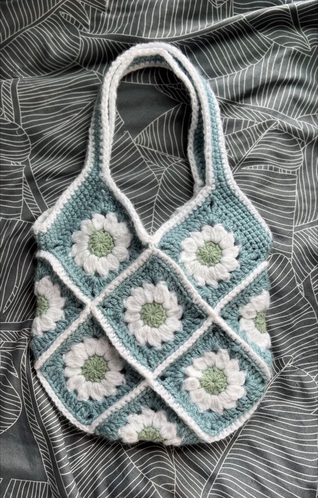 Daisy Granny Square Hand Bag - Etsy
