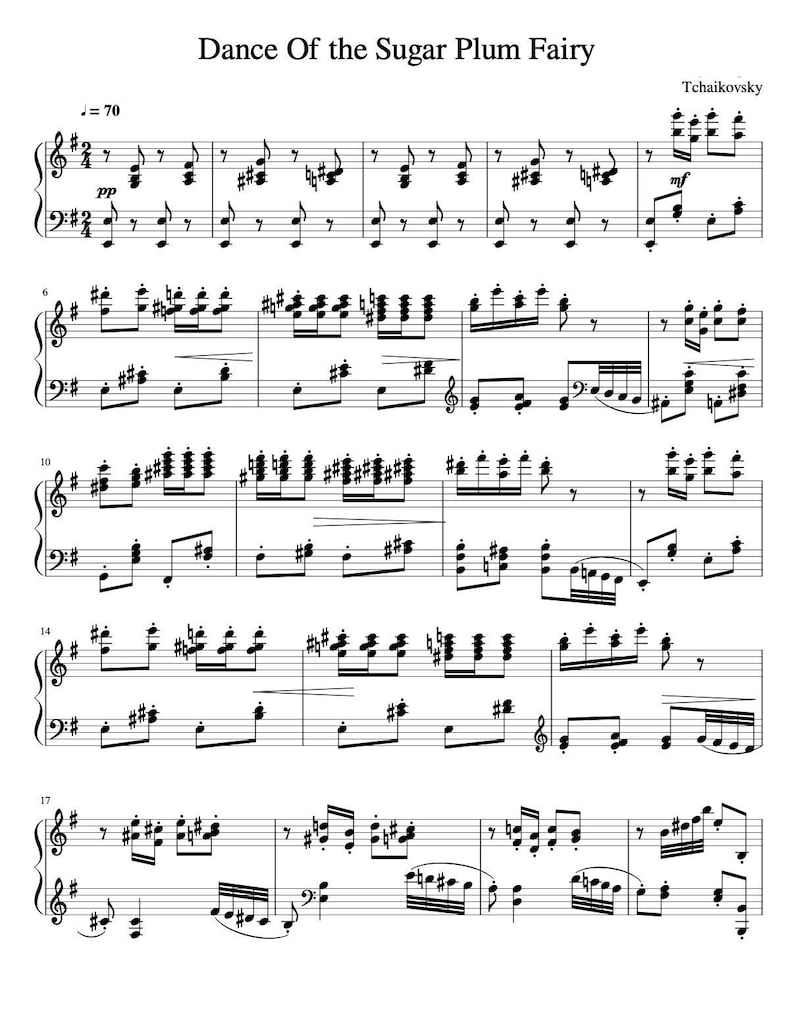 Dance of the Sugar Plum Fairy (the Nutcracker Suite) - Tchaikovsky ...