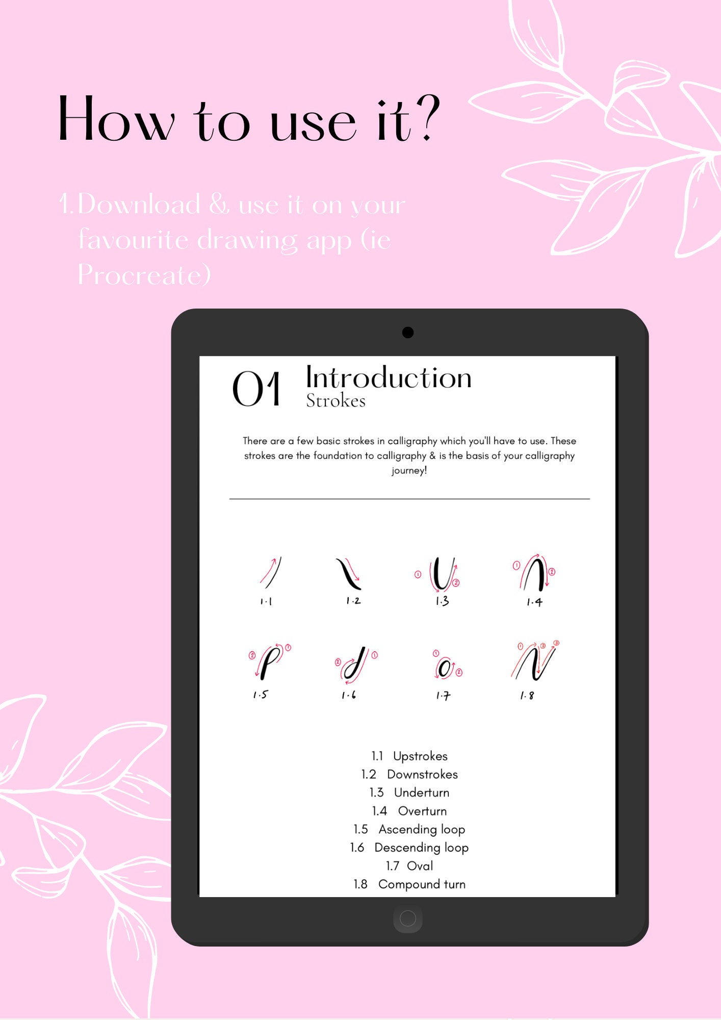 Modern Calligraphy for Beginners - Practice Sheet - Digital Download ...