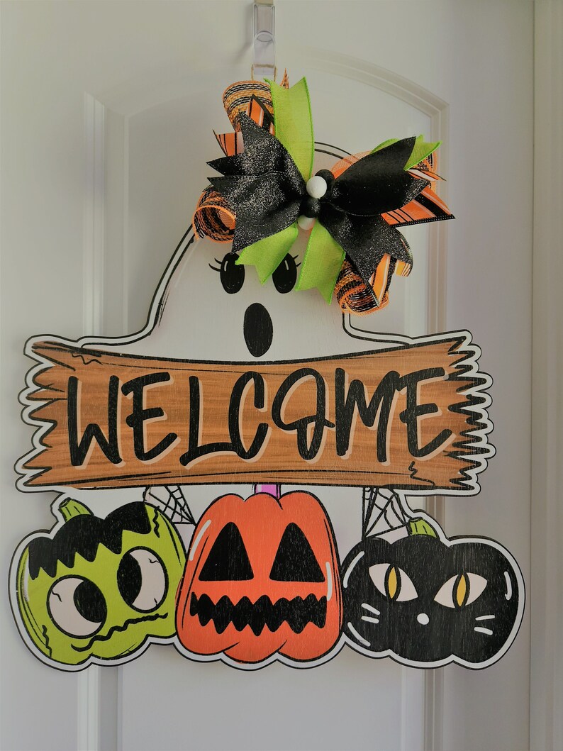 Halloween Door Hanger - Etsy
