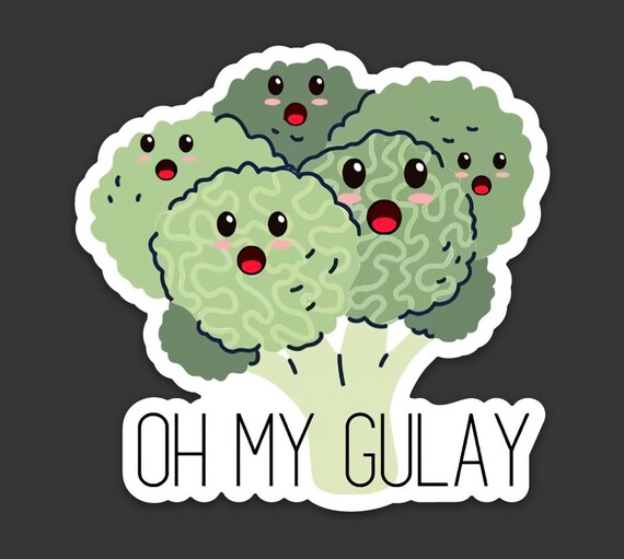 Paper Funny Sticker Oh My Gulay Vegetable Oh My Gosh Tagalog Sticker ...
