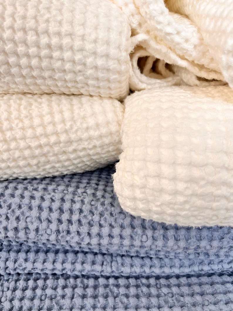 Linen Waffle Fabric Sample Set. Allinlinen Color Swatches. Home ...