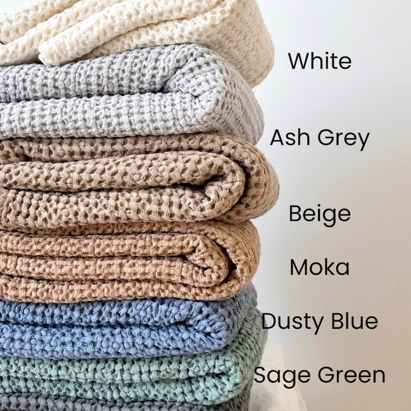 Waffle Linen Fabric - Etsy