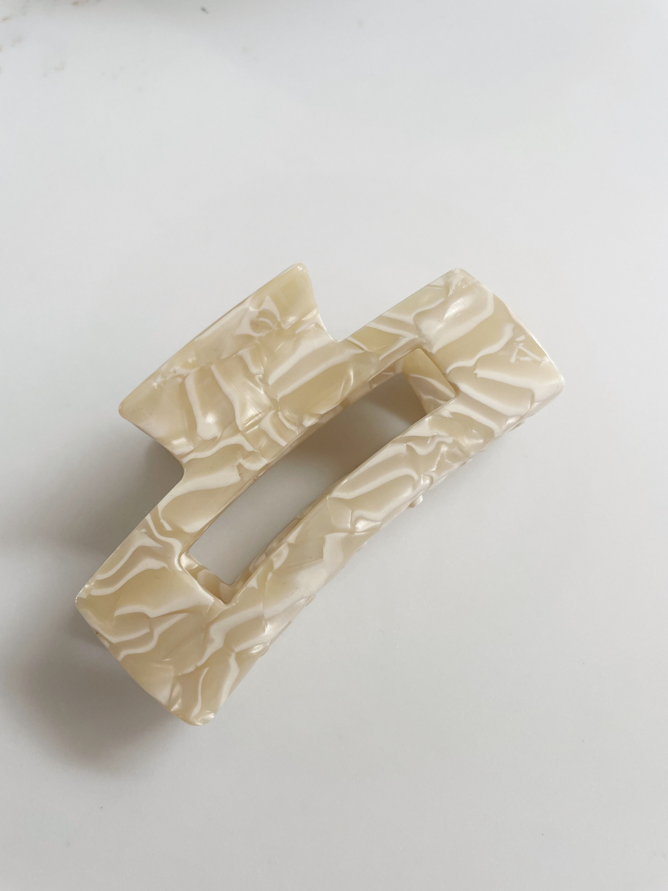 10.5 CM Hair Claw Clips. Large Beige Hair Claws. Tortoise Hair Claws ...