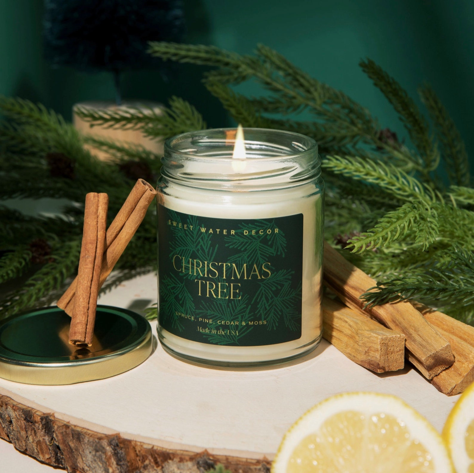 Christmas Tree Candles. Holiday Candles. Christmas Candles. Holiday ...