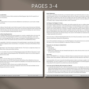 Inflatable Bounce House Rental Agreement, Bounce House Rental Contract ...