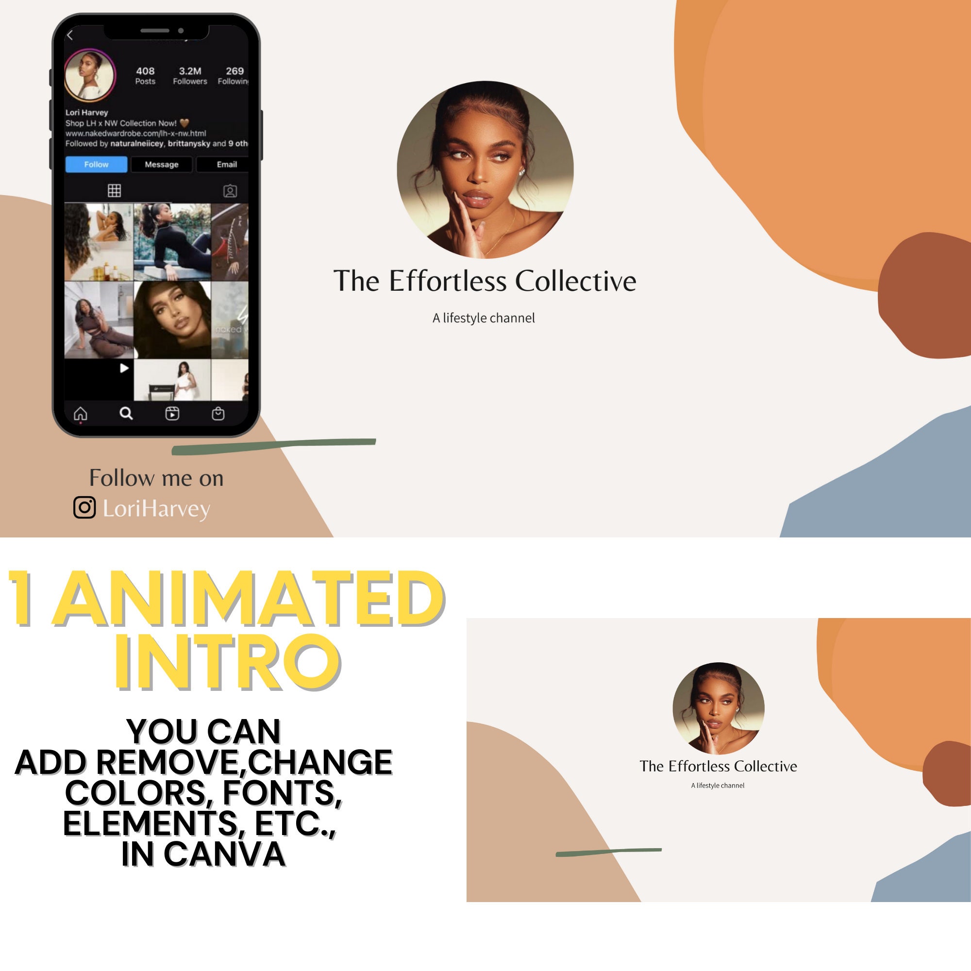 Custom Animated Youtube Intro and Outro Youtube Template - Etsy