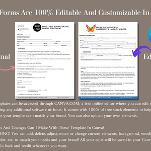 Inflatable Bounce House Rental Agreement, Bounce House Rental Contract ...