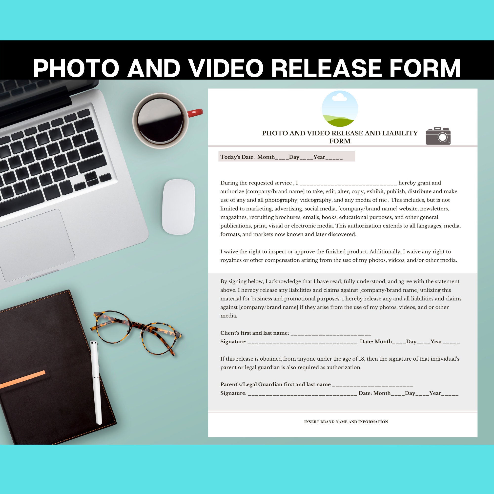 Editable Client Photo and Video Release Template, Video and Photo ...