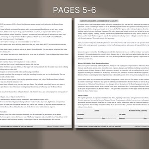 Inflatable Bounce House Rental Agreement, Bounce House Rental Contract ...