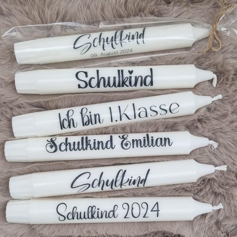 Kerze einschulung - Etsy.de