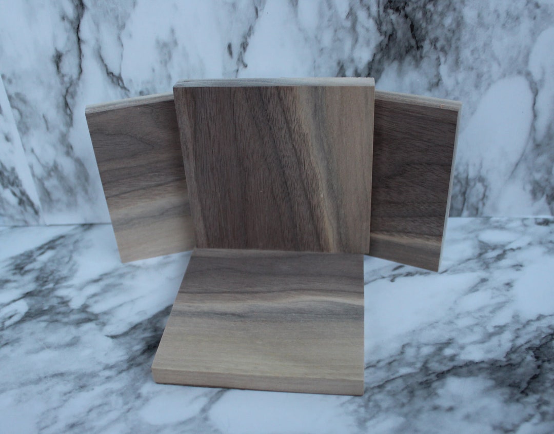 Rustic Natural Wood Coaster Sets, Customizable, Made in USA, Made in ...