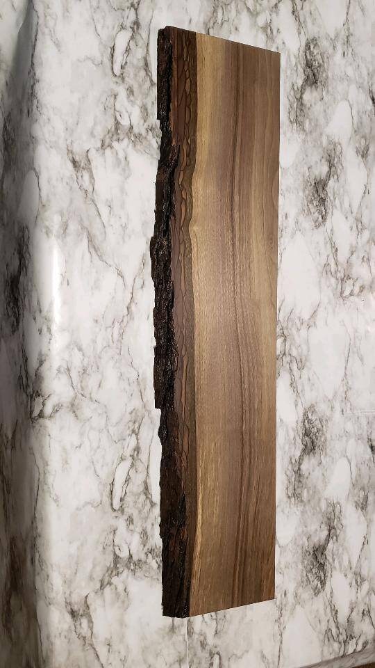 Rustic Live Edge Floating Shelves Made in Iowa USA - Etsy