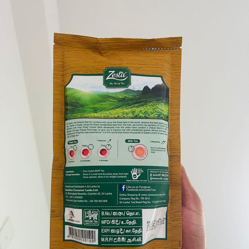 Ceylon Gold Premium Sri Lanka Tea Packet 190grm - Etsy