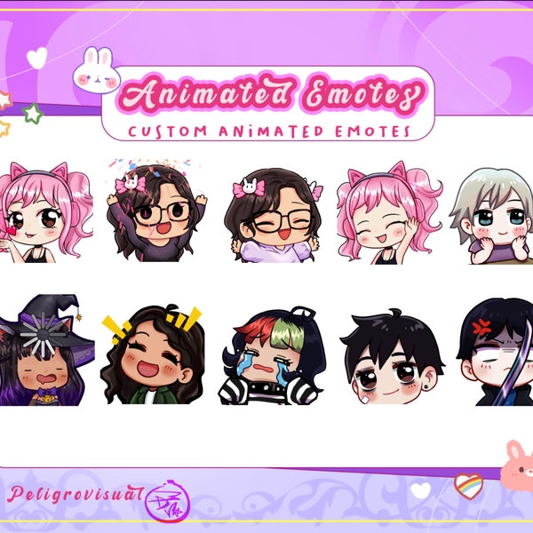 Twitch Character Emotes - Etsy