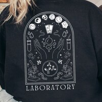 Lab Life Floral Beaker Sweatshirt | Botanical Science Crewneck ...