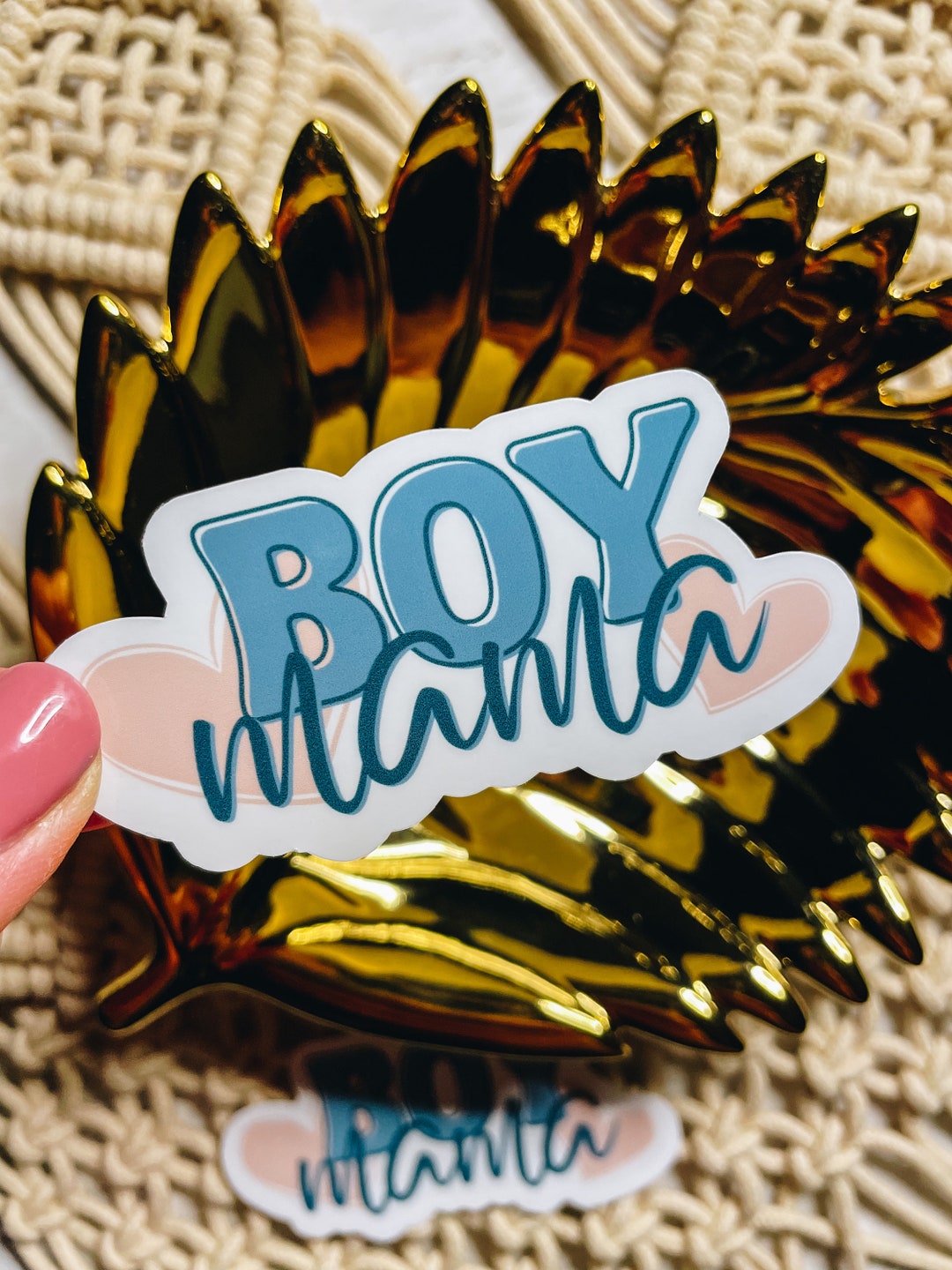 Boy Mama Sticker, Pretty Cute Sticker for Boy Mom, for Laptop, Notebook ...
