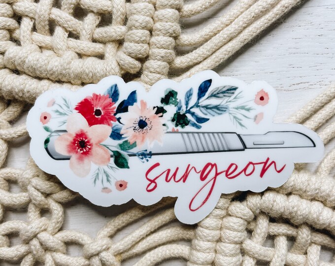 Female Surgeon Sticker 5-pack,funny Doctor Sticker Pack,surgeon ...
