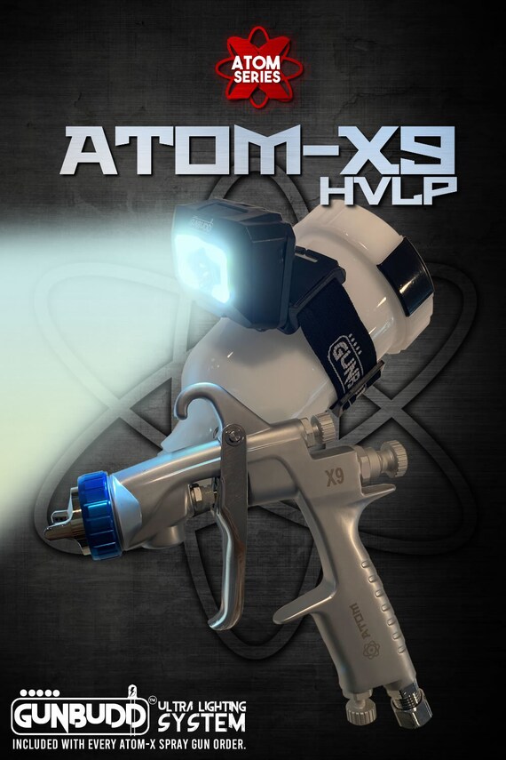 ATOM X9 Side G-feed MP Professional Spray Gun W/ Gunbudd® | Etsy