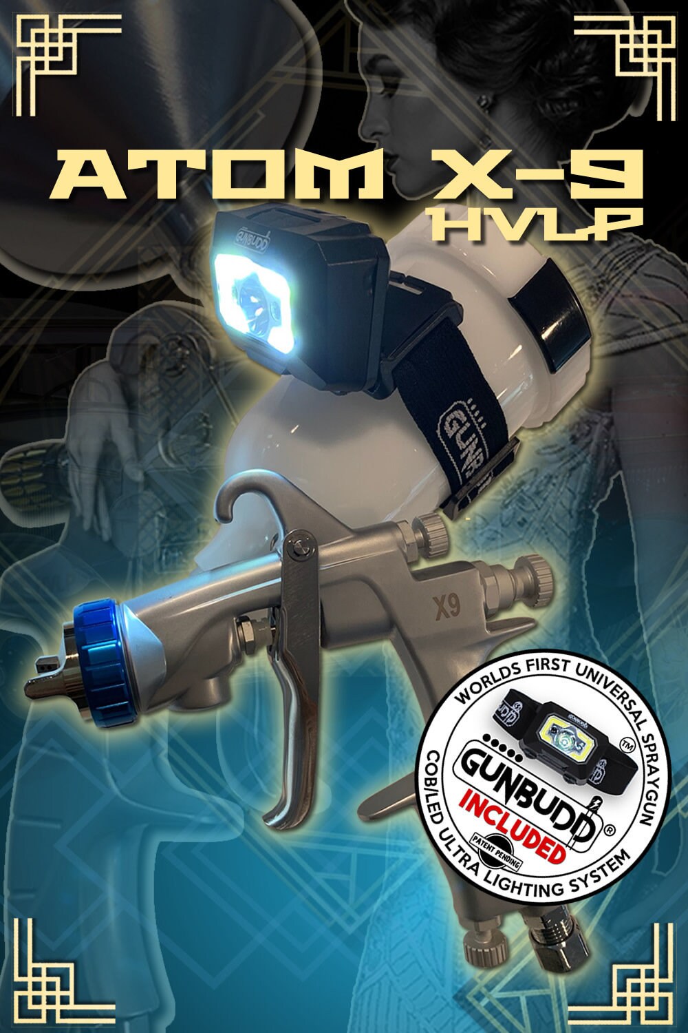 ATOM X9 Side G-feed MP Professional Spray Gun W/ Gunbudd® | Etsy