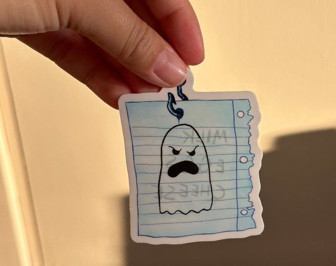 Haunted Shopping List Sticker - Etsy