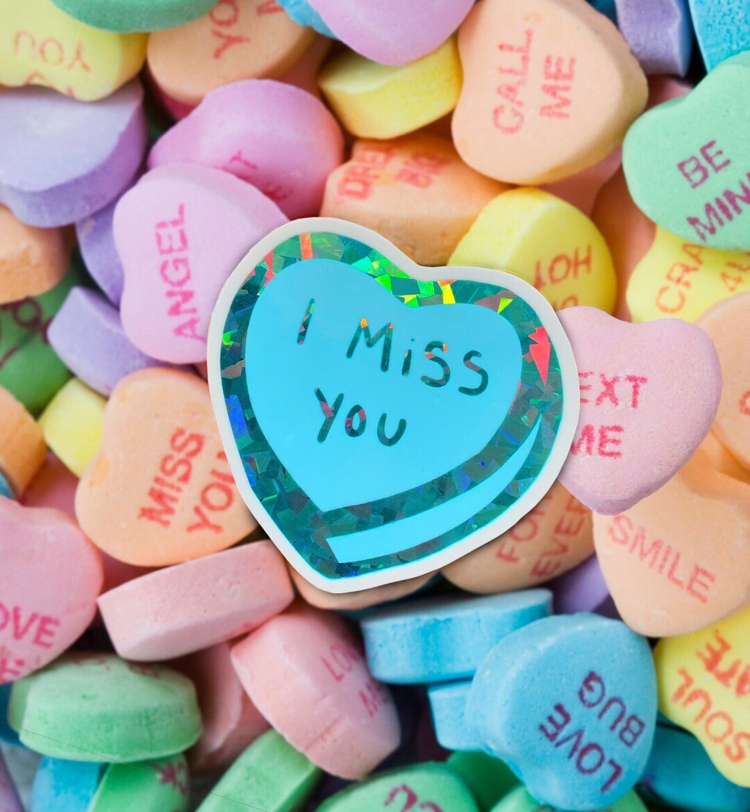 I Miss You Sweetheart Sticker - Etsy