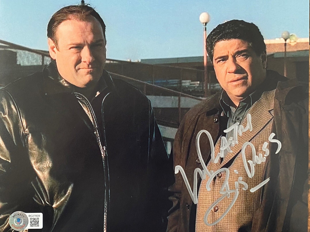 Vincent Pastore the Sopranos Signed Autographed 8x10 Photo Beckett TV ...
