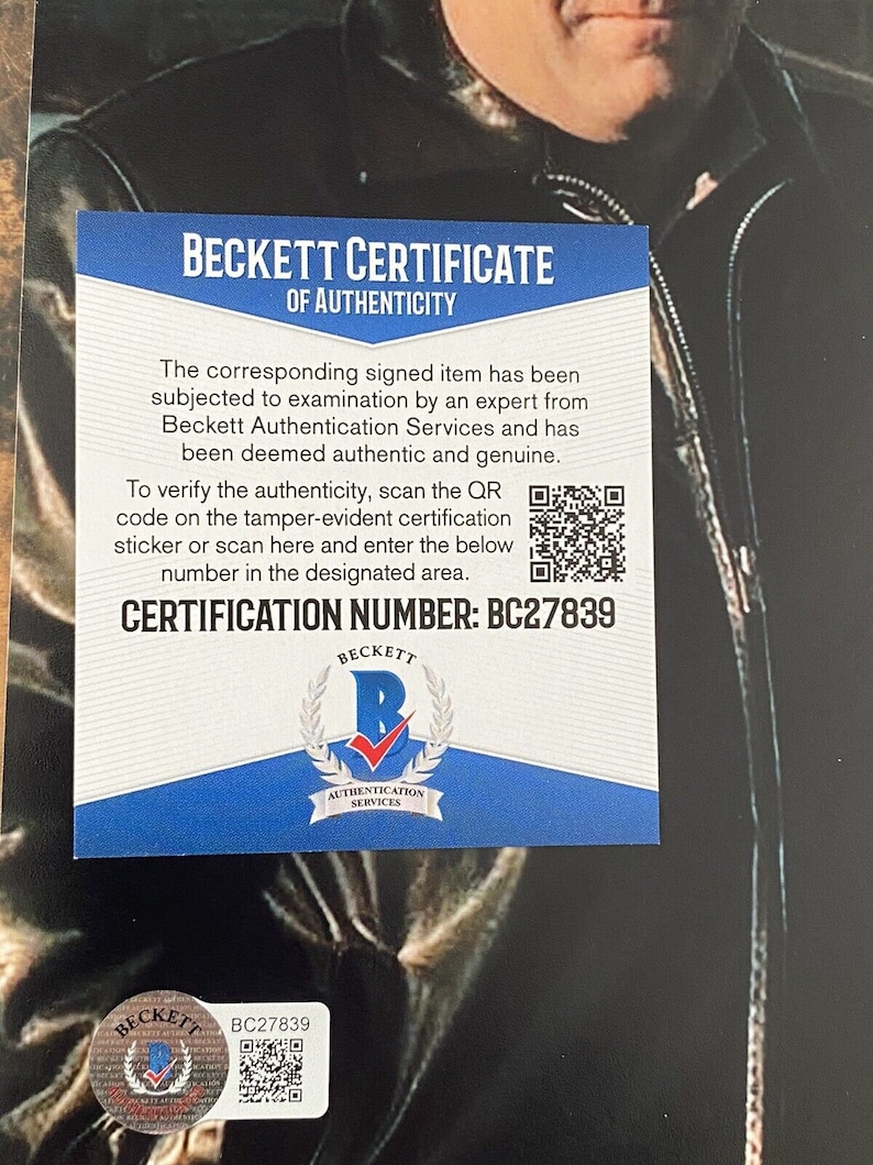 Vincent Pastore the Sopranos Signed Autographed 8x10 Photo Beckett TV ...