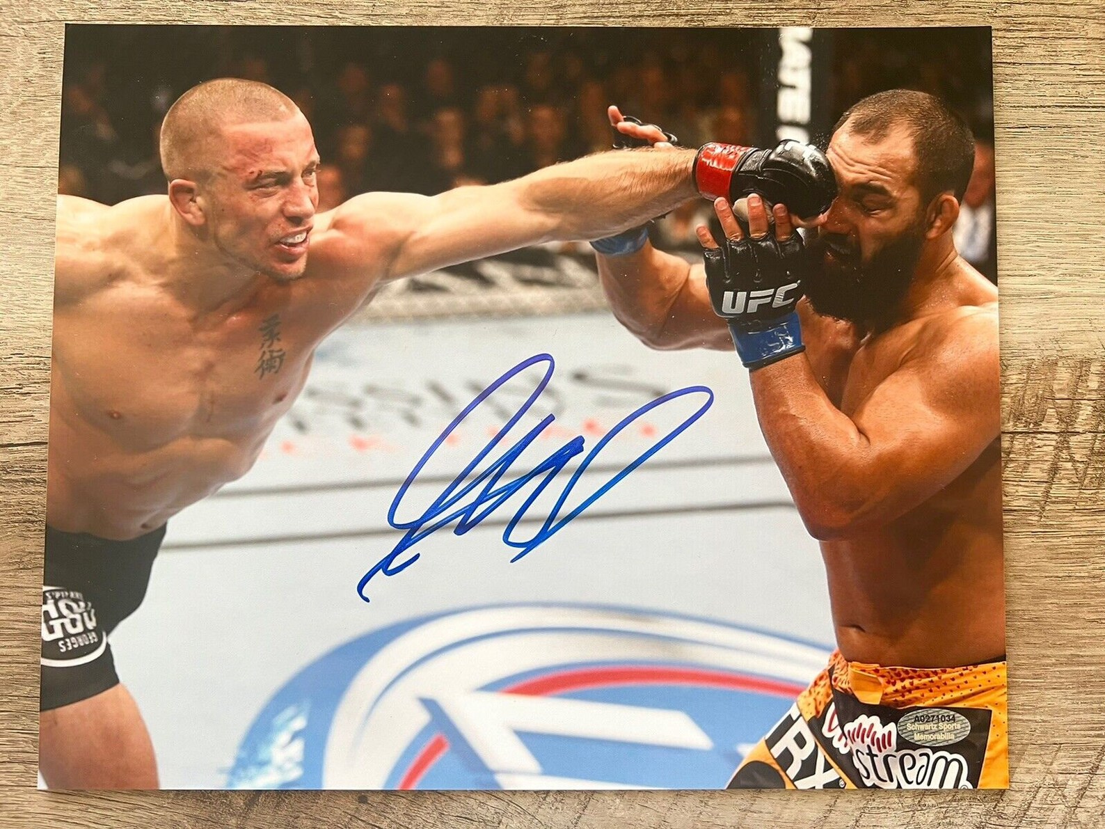 Georges St-pierre Signed 8x10 Photo UFC Fighter Autographed SCHWARTZ ...