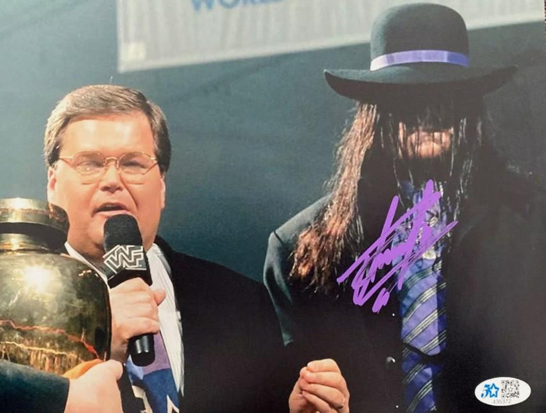 The Undertaker Autographed Signed 8x10 Photo WWE WWF -- COA - Etsy