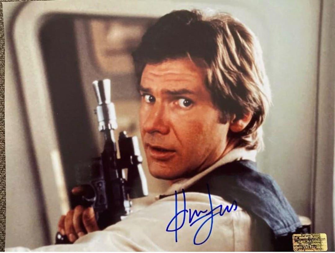 Harrison Ford Hand Signed Autograph 8x10 Photo Han Solo STAR WARS COA ...