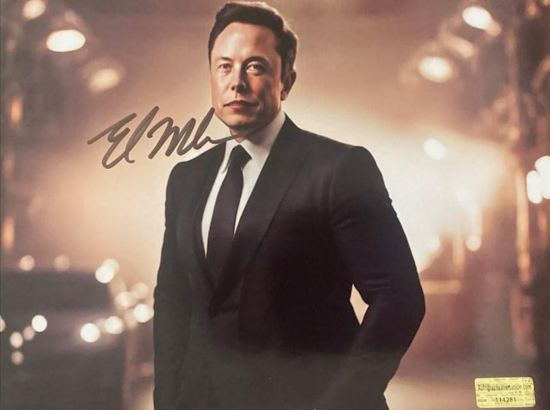 ELON MUSK Signed 8x10 Photo Authentic Original Autograph Tesla COA - Etsy