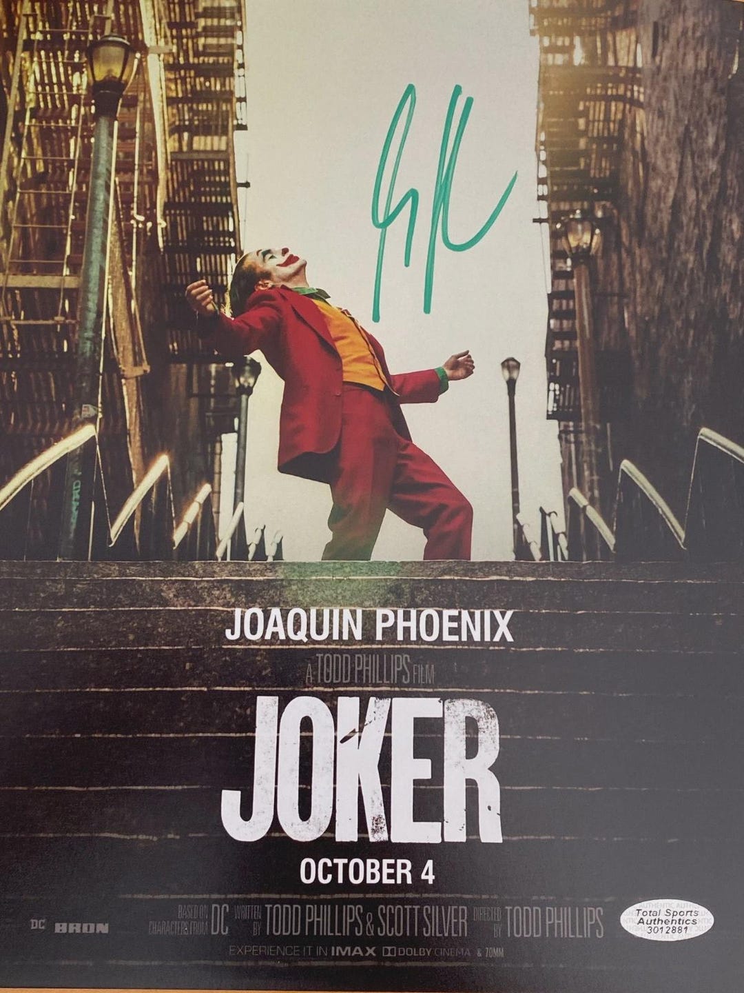 Joaquin Phoenix Signed Autographed 8x10 the Joker Photo With COA - Etsy UK