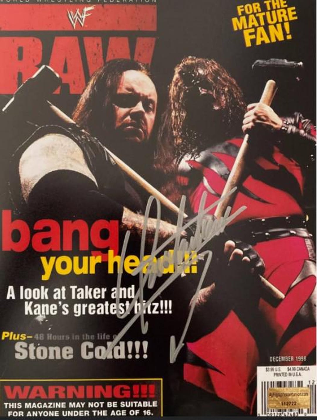 The Undertaker Signed Autographed 8X10 Photo WWE Inscribed COA - Etsy